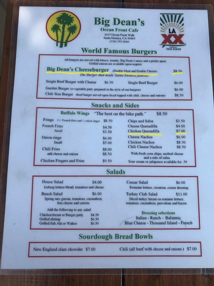 サンタモニカのBig Deans Ocean Front Cafe - ダラスでズンバ